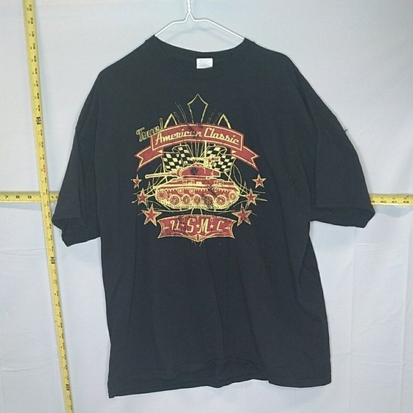 Shirts | Usmc American Classic Tt Shirt Xxl Black Short Sleeve Graphic Used | Poshmark